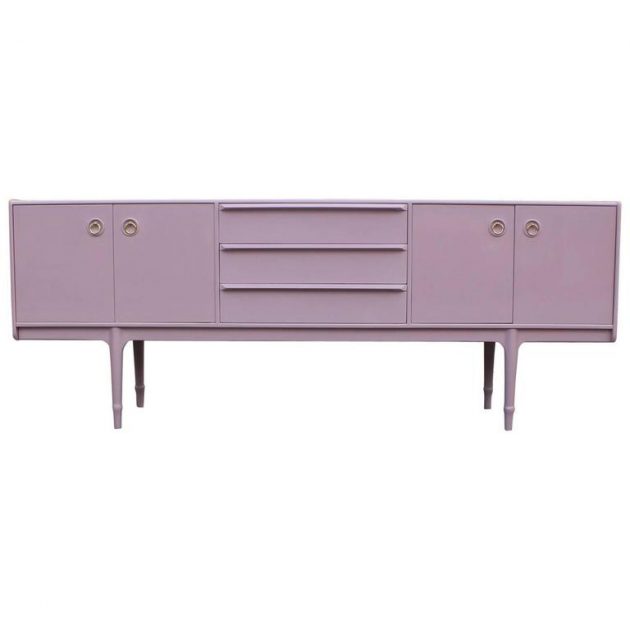 Luxe Pale Pink or Lavender Lacquered McIntosh Sideboard