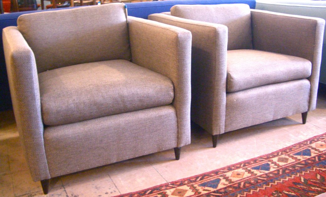 Tuxedo Club Chairs by Novikoff Dallas