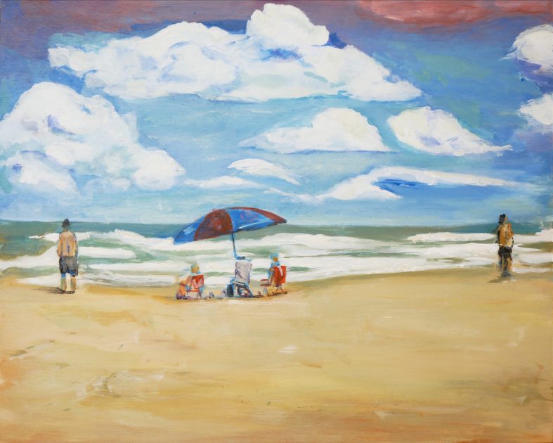 "Galveston Beach" Impressionist Contemporary Texas Beach Landscape ...
