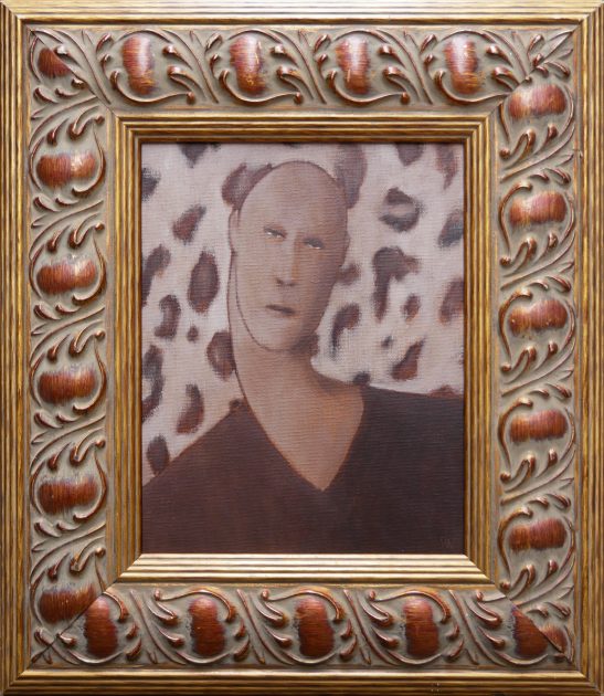 "Determination" Brown Toned Contemporary Abstract Surrealist Painting 2022