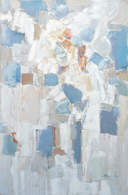 "Light Prayer" Large Contemporary Pastel Toned Gestural Abstract ...