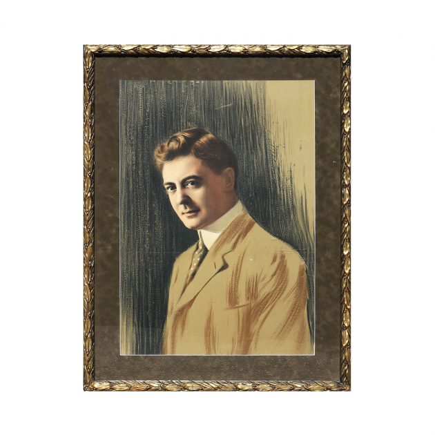 Early 20th-Century American Stage Actor Ralph Stuart Oil Pastel ...