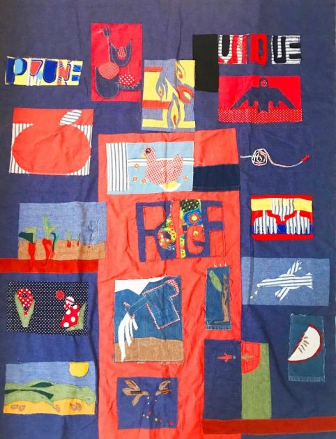 "Unique" Fabric Tapestry