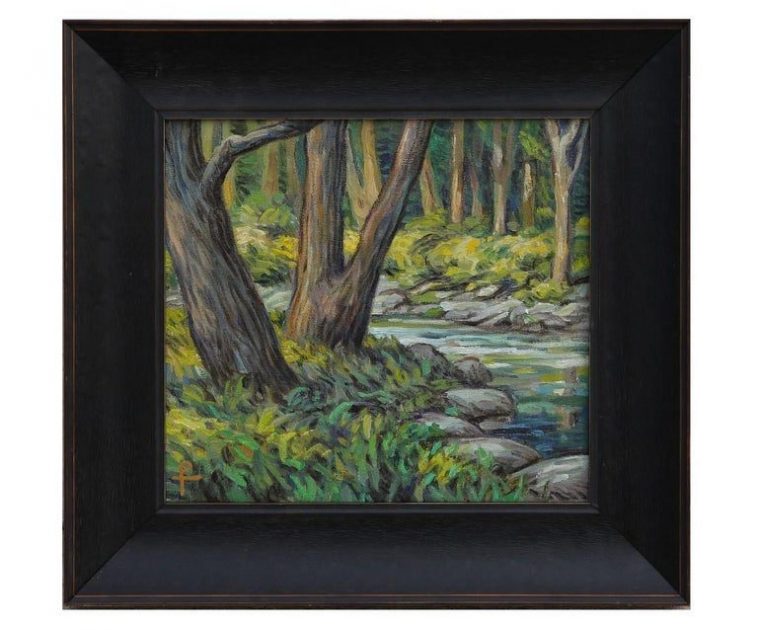 Henry David Potwin "Waters Edge" Contemporary Impressionist Influenced