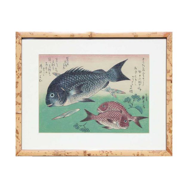 Kurodai & Kodai Fish with Bamboo Shoots and Berries, from the series…