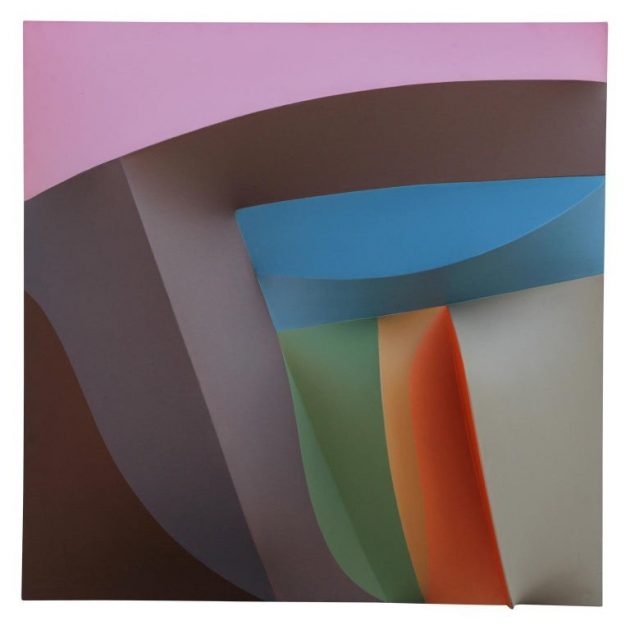 "Topography" Colorful Dimensional Painted Structure, 1975