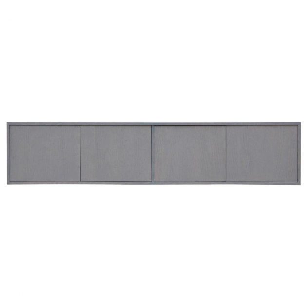 Modern Custom Grey Floating Sideboard