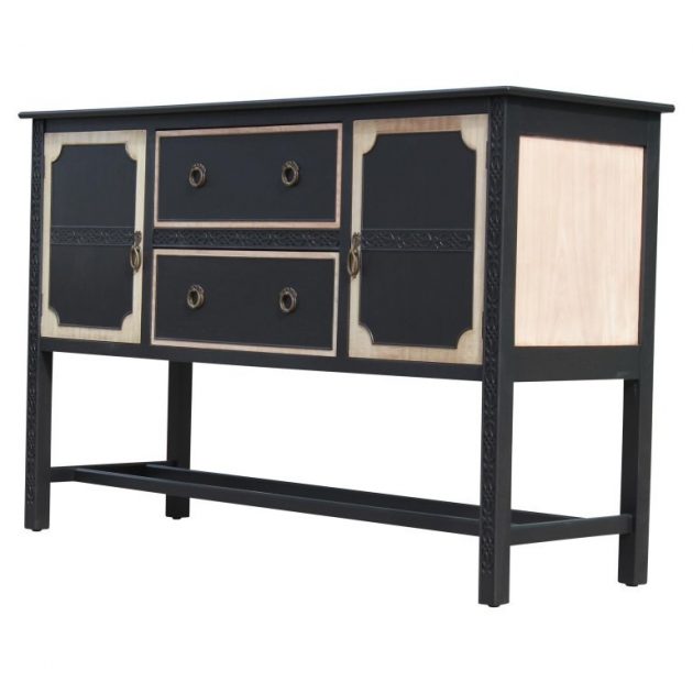 Fantastic Custom Modern 1930s Chinese Chippendale Two-Tone Sideboard