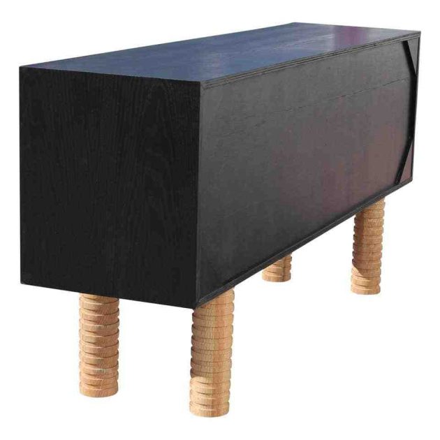 Stunning Custom Brutalist Post Modern Sideboard / Cabinet