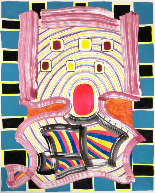 “Untitled (PPR 354)” Contemporary Abstract Colorful Geometric Patterned ...