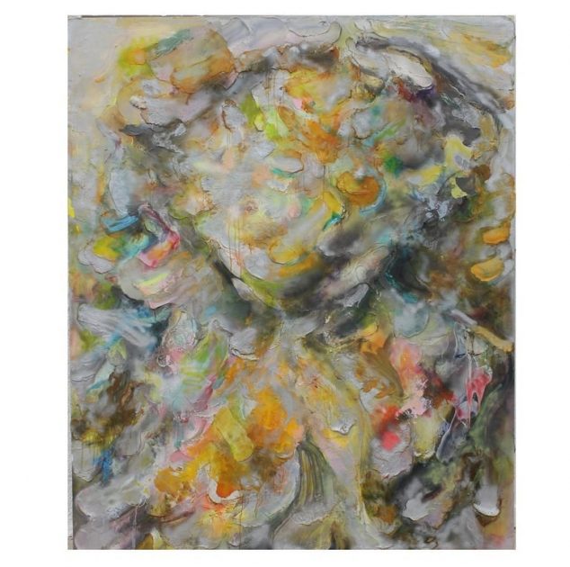Geoff Hippenstiel - "(Silver Goya)" Colorful Impasto Expressionist…