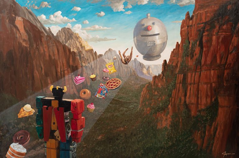 Galleries for Gallery Artist Eric Joyner Painter of Robot and Donuts ...