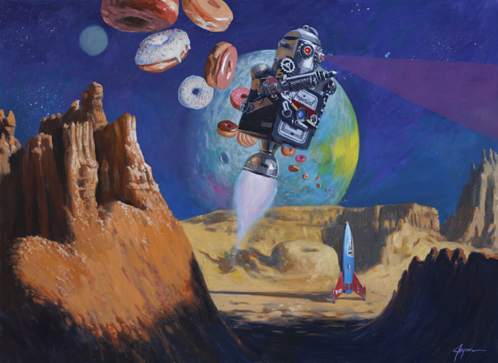 Galleries for Gallery Artist Eric Joyner Painter of Robot and Donuts ...