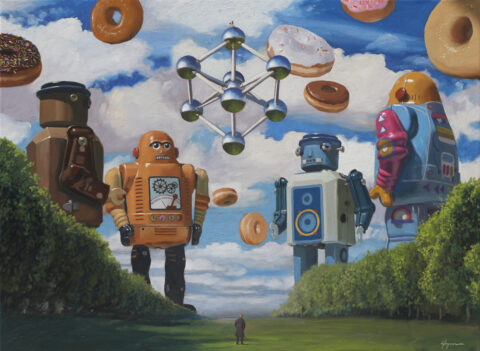 Galleries for Gallery Artist Eric Joyner Painter of Robot and Donuts ...