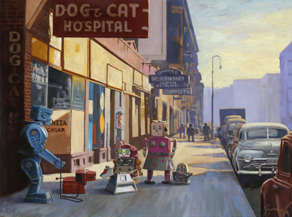 Galleries for Gallery Artist Eric Joyner Painter of Robot and Donuts ...