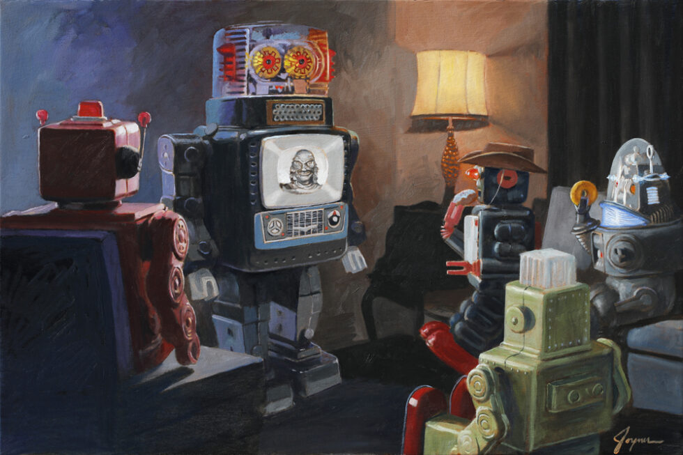 Galleries for Gallery Artist Eric Joyner Painter of Robot and Donuts ...