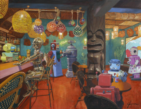Galleries for Gallery Artist Eric Joyner Painter of Robot and Donuts ...