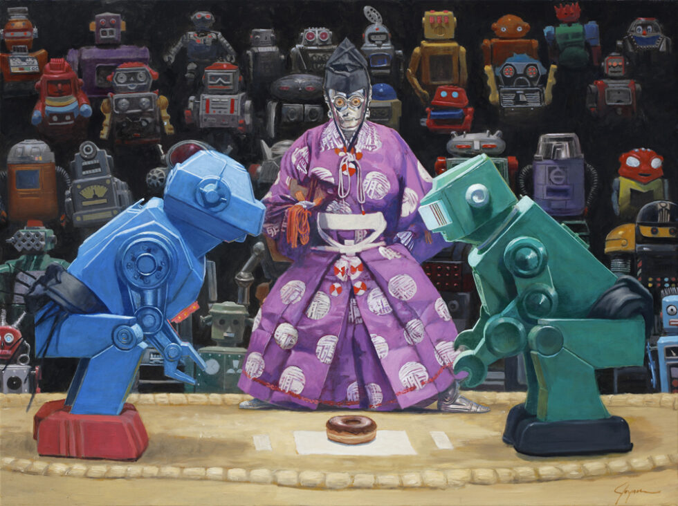 Galleries for Gallery Artist Eric Joyner Painter of Robot and Donuts ...