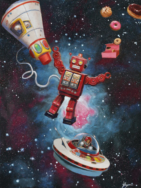 Galleries for Gallery Artist Eric Joyner Painter of Robot and Donuts ...