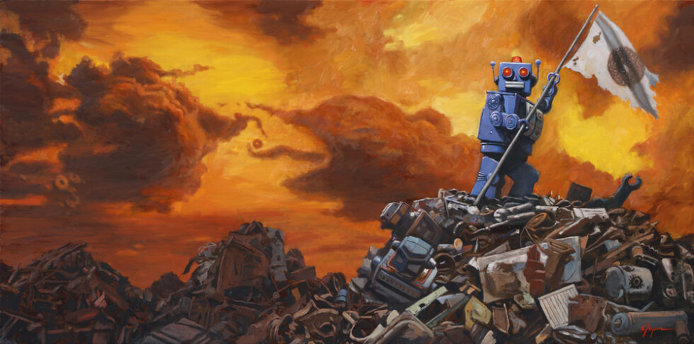 Galleries for Gallery Artist Eric Joyner Painter of Robot and Donuts ...