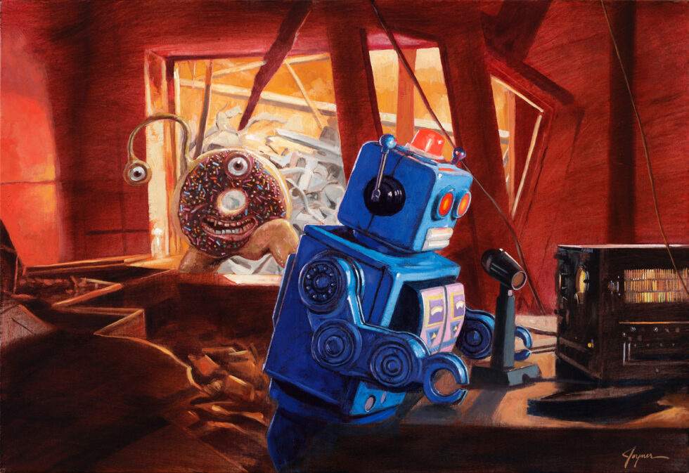 Galleries for Gallery Artist Eric Joyner Painter of Robot and Donuts ...