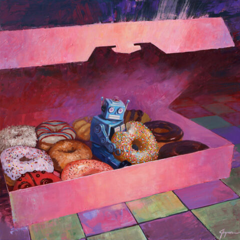 Galleries for Gallery Artist Eric Joyner Painter of Robot and Donuts ...