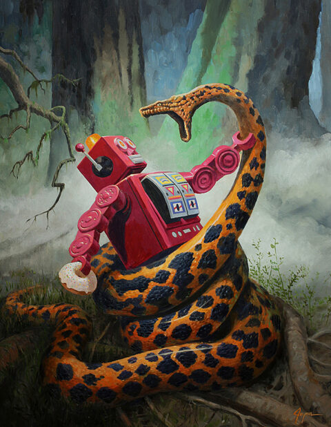 Galleries for Gallery Artist Eric Joyner Painter of Robot and Donuts ...
