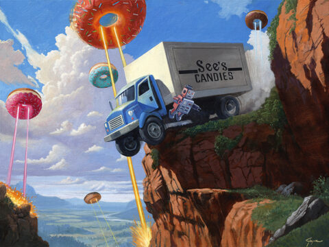 Galleries for Gallery Artist Eric Joyner Painter of Robot and Donuts ...