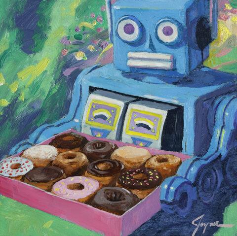 Galleries for Gallery Artist Eric Joyner Painter of Robot and Donuts ...