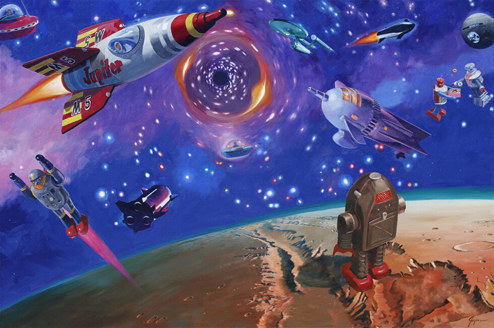 Galleries for Gallery Artist Eric Joyner Painter of Robot and Donuts ...
