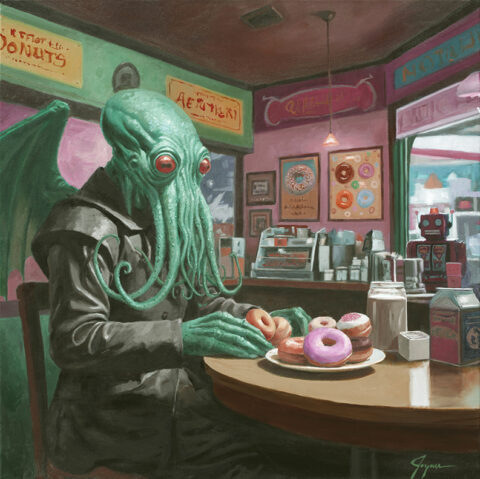 Galleries for Gallery Artist Eric Joyner Painter of Robot and Donuts ...