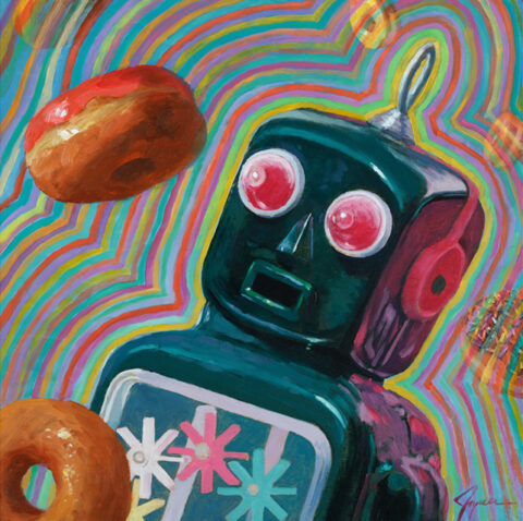 Galleries for Gallery Artist Eric Joyner Painter of Robot and Donuts ...