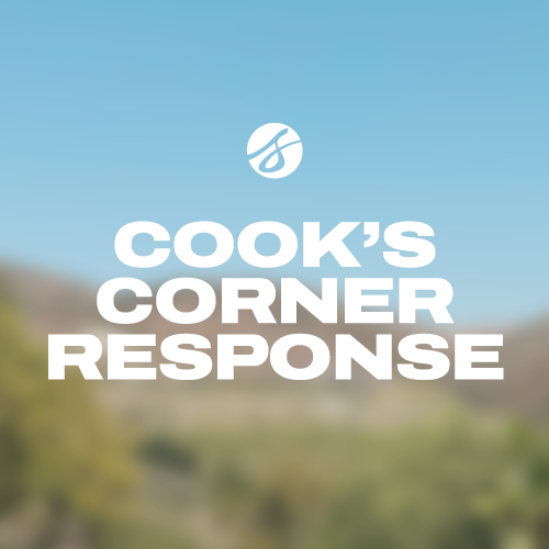 Saddleback Church: Latest News: Cook’s Corner Response