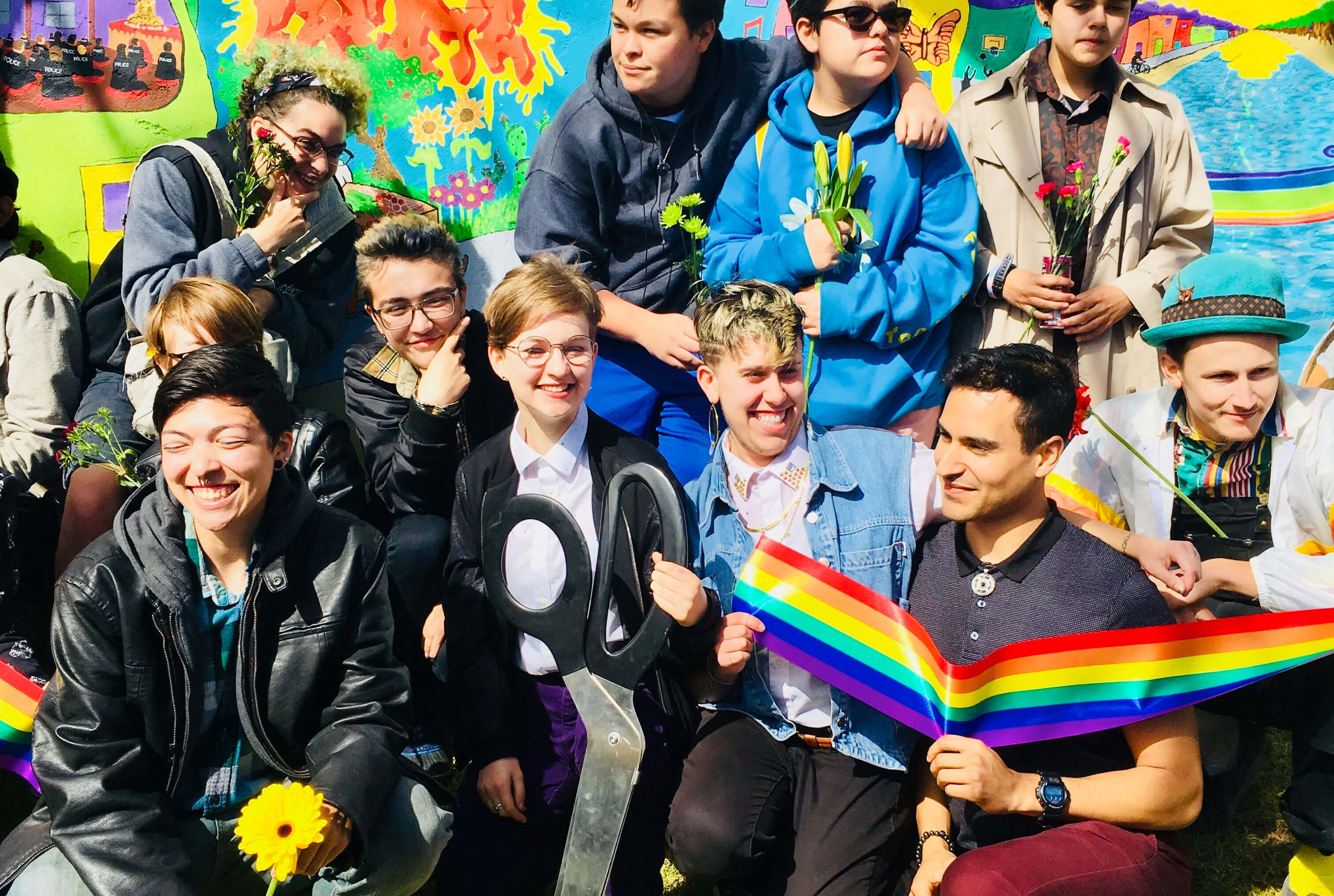 Youth create a mural with a message of inclusivity and diversity ...