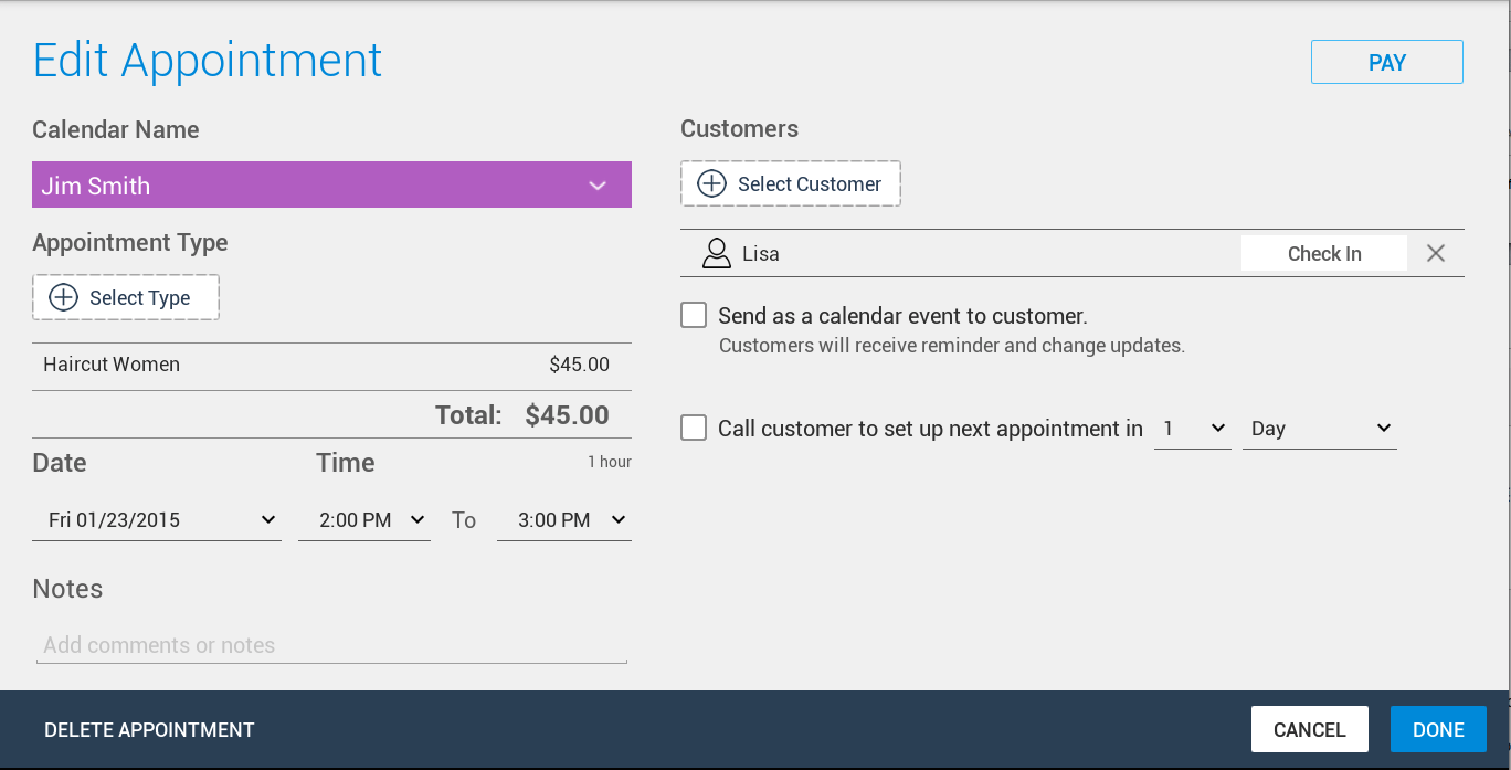 How to Check in a Customer to their Appointment? – Support