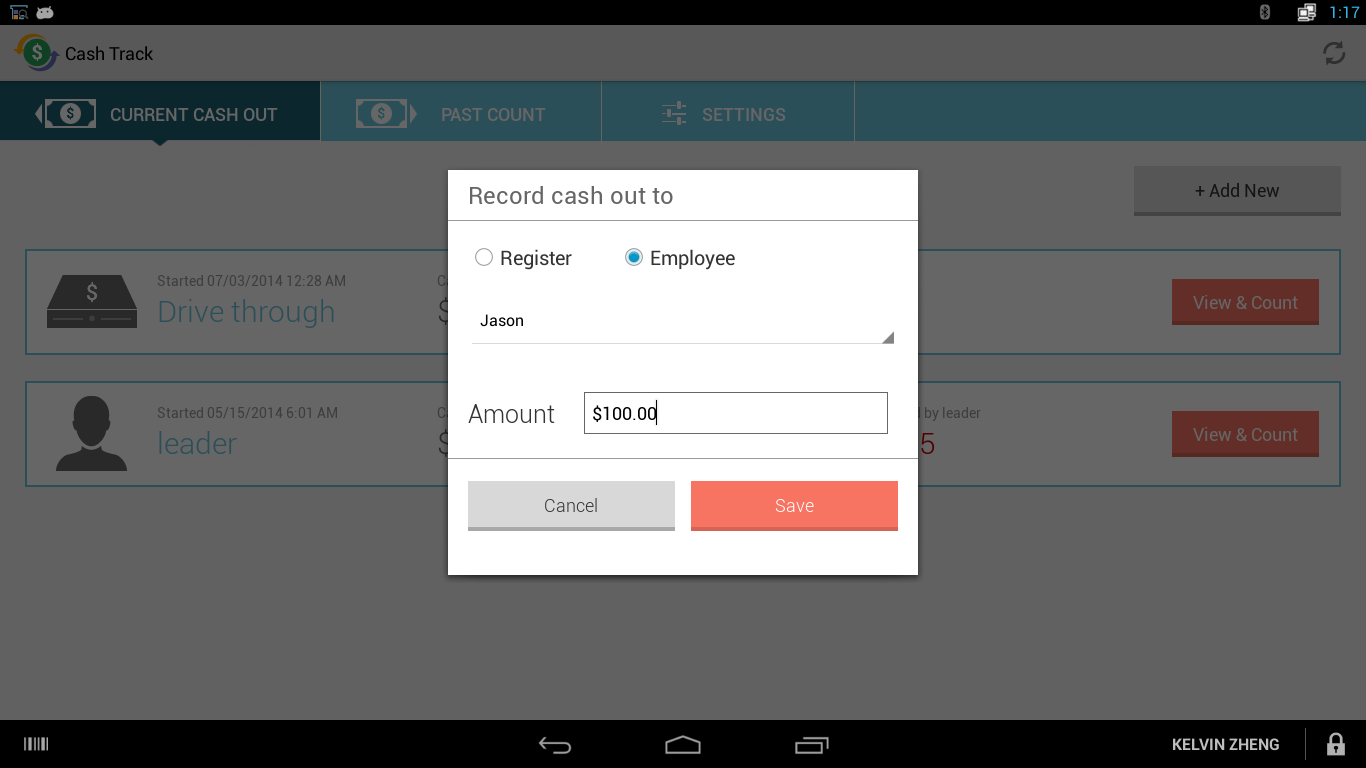 Get Started with Cash Track app – Support