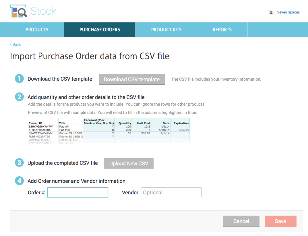 Import Purchase Order from an CSV File – Support Import Purchase Order from an CSV File – Support