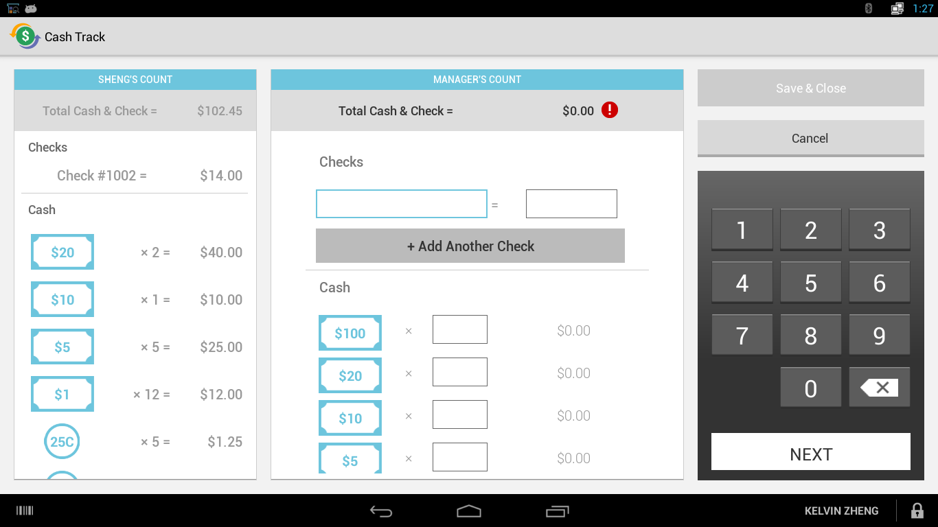 Get Started with Cash Track app – Support