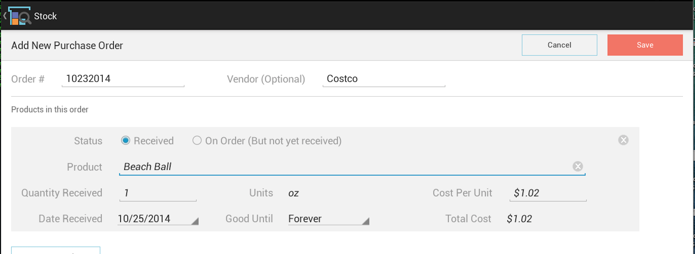 Enter Purchase Orders by Scanner – Support