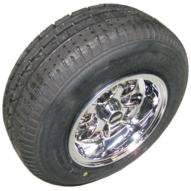 10"x6" "Minilite-style" Chrome Wheel, w/ Yoko A008, set/4 (SWT0124C ...