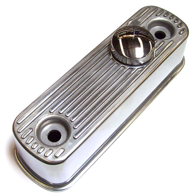 Valve Rocker Cover, aluminum, flat top, polished (SAC0001) | Seven Mini ...