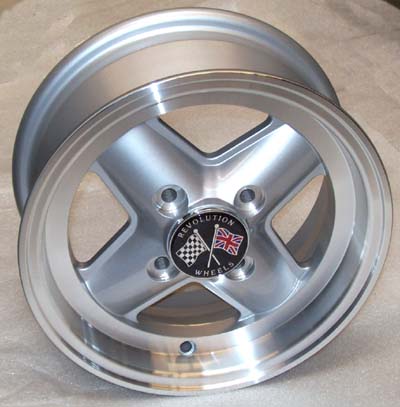 12"x5" Revolution Wheel, Silver, set/4 (SWT0043S) | Seven Classic Mini ...