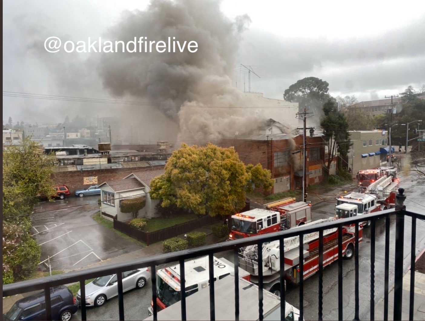 Crews battle two-story Oakland structure fire – SFBay