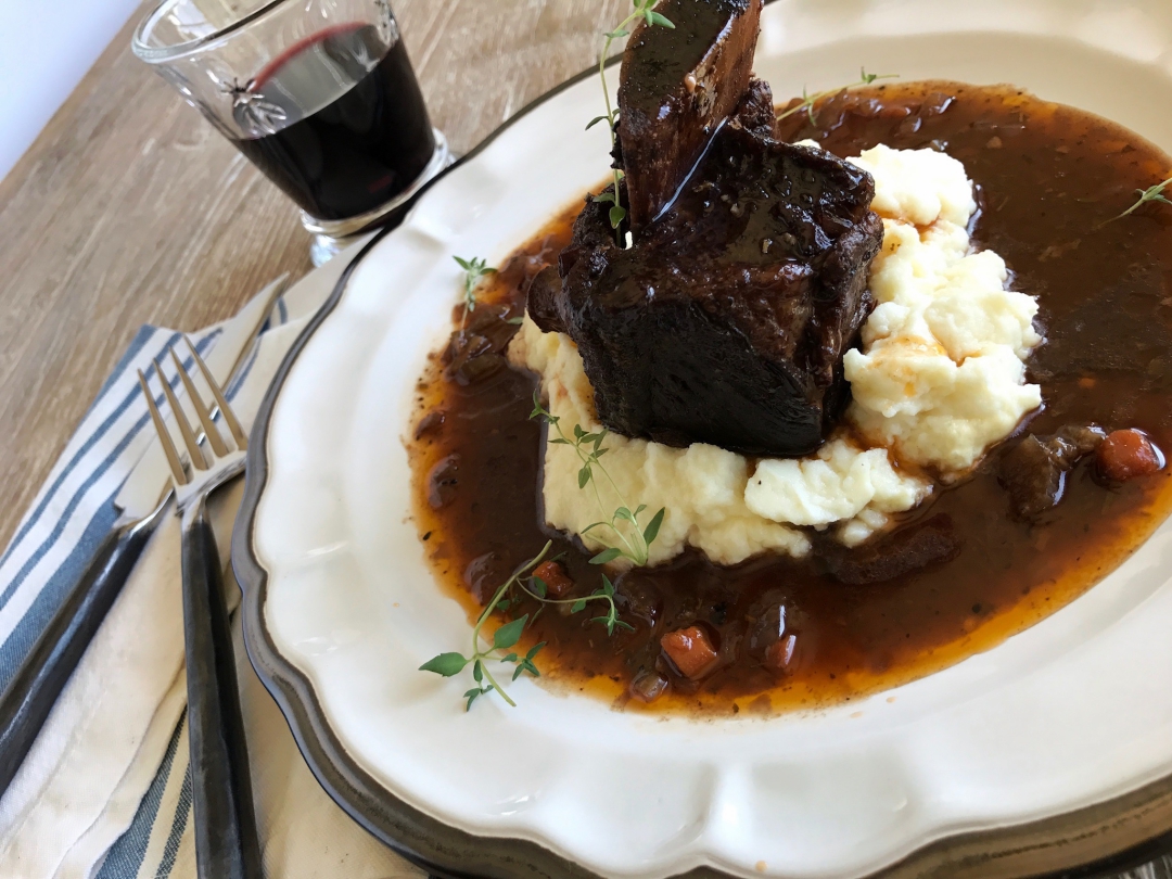 Bistro Braised Short Ribs in Red Wine Sauce - Sister Spice
