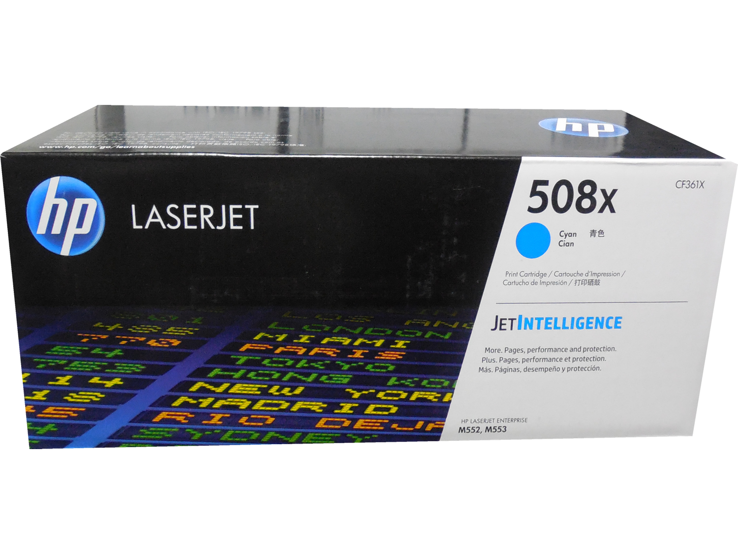 HP CF361X 508X Cyan Toner Cartridge 9.5k LaserJet M552 M553 Genuine OEM ...