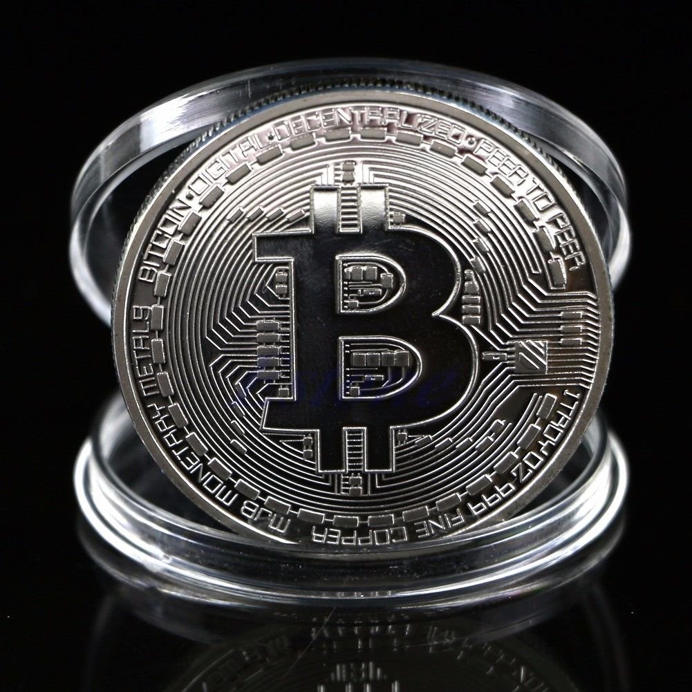 SoltekOnline: Moneda Conmemorativa de Bitcoin en Color Plata BTC