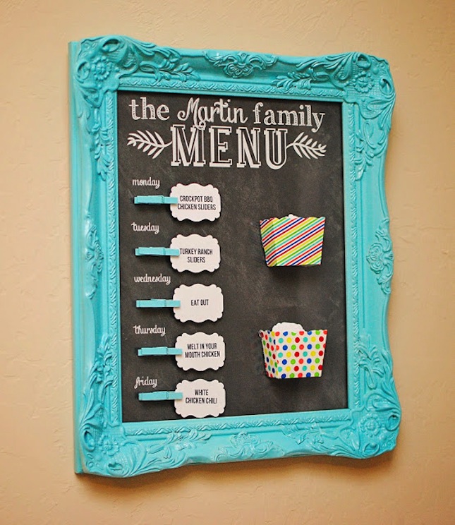 7 Menu Organizer DIYs to Plan Dinner All Week Long | Brit + Co