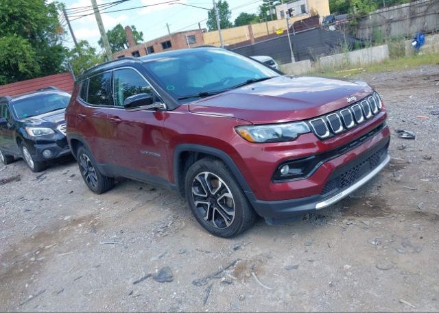 Salvage 2022 Jeep Compass Limited 4x4 for Sale in DETROIT, MI - 39802171