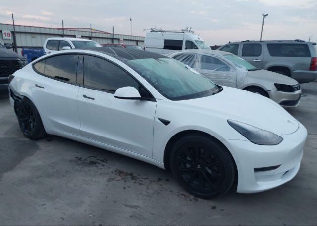 Sold 2022 TESLA MODEL 3 Rear-wheel drive in DALE, TX - SalvageBid