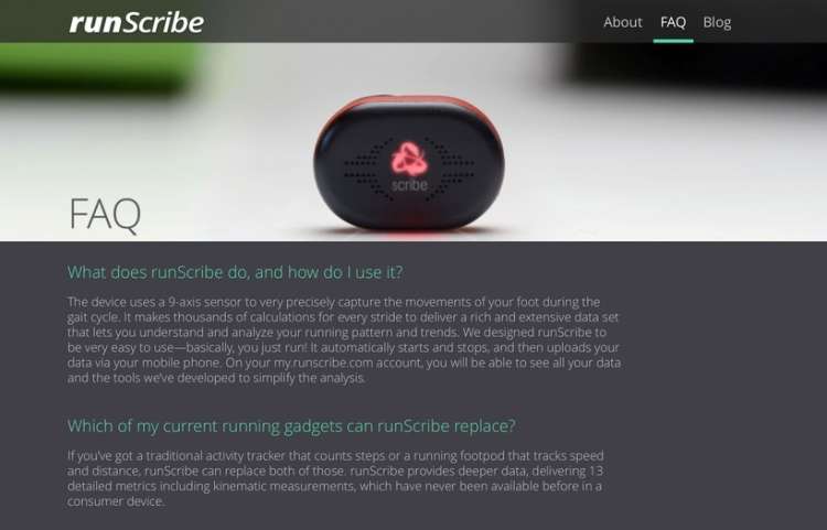 Good Dog Design | RunScribe Kickstarter Site